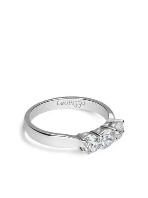 LEO PIZZO 18kt White Gold Trilogy Diamond Ring