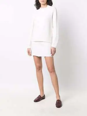 BARRIE Stitch-detail Jumper - White