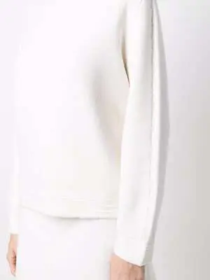 BARRIE Stitch-detail Jumper - White