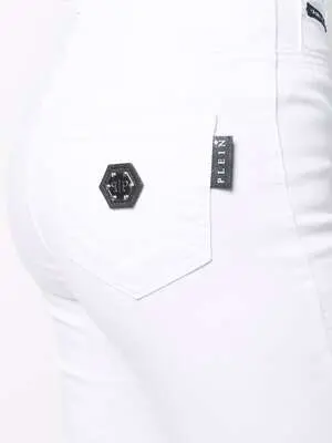 Philipp Plein Super High-waist Skinny Jeans - White
