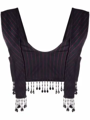 GANNI Beaded Bra Top