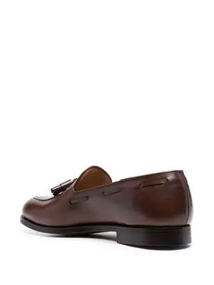 Crockett & Jones Tasseled Leather Loafers