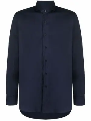 XACUS Curved-hem Buttoned-up Shirt