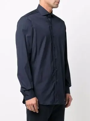 XACUS Curved-hem Buttoned-up Shirt