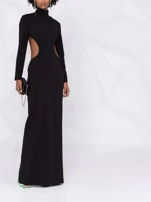 MONOT Open-back High-neck Gown