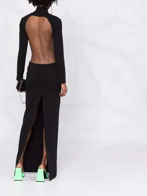 MONOT Open-back High-neck Gown