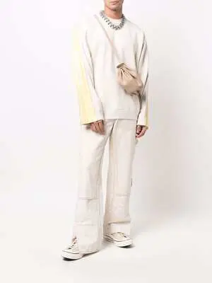 AMBUSH Logo-print Sleeve Sweatshirt - Neutrals