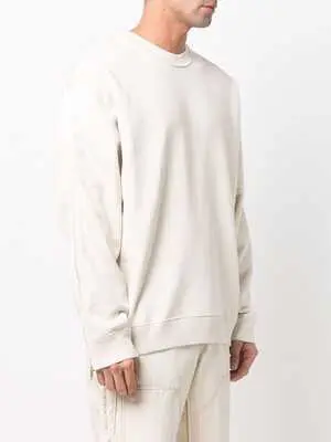 AMBUSH Logo-print Sleeve Sweatshirt - Neutrals