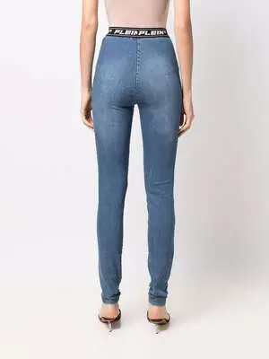 Philipp Plein Logo-waistband Leggings