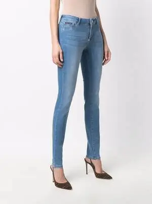 Philipp Plein High-rise Skinny Jeggings - Blue