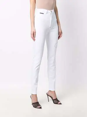 Philipp Plein Logo-print Jeggings - White