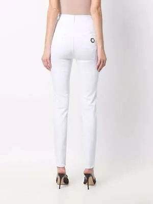Philipp Plein Logo-print Jeggings - White
