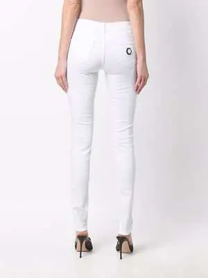 Philipp Plein High-rise Skinny Jeggings - White