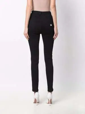 Philipp Plein Logo-print Jeggings - Black