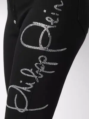Philipp Plein Logo-print Jeggings - Black