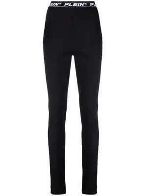 Philipp Plein Logo-waistband Leggings