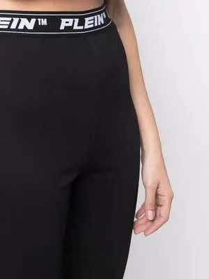 Philipp Plein Logo-waistband Leggings