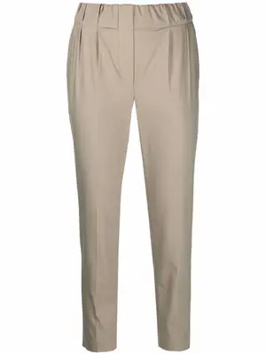 Brunello Cucinelli Cropped Straight-leg Trousers