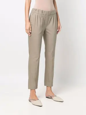 Brunello Cucinelli Cropped Straight-leg Trousers