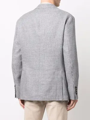 Brunello Cucinelli Houndstooth Single-breasted Blazer