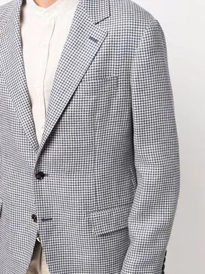 Brunello Cucinelli Houndstooth Single-breasted Blazer