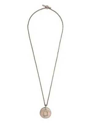 PARTS OF FOUR Disc Stone Pendant Necklace