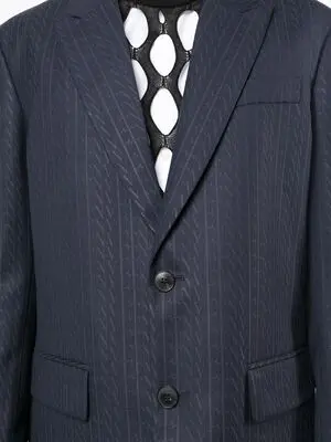 Valentino Garavani Vltn-print Single-breasted Suit Jacket