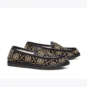 Tory Burch T Monogram Buddy Shearling Loafer