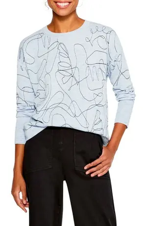 NIC+ZOE Swirling Stitches Sweater