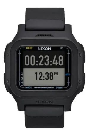 Nixon Regulus Expedition Digital Chronograph Watch All Black