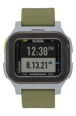 Nixon Regulus Expedition Digital Chronograph Watch Gunmetal/surplus