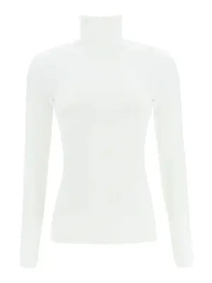 Stella McCartney STELLA McCARTNEY TURTLENECK SWEATER IN COMPACT KNIT - White