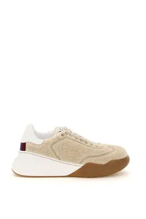 Stella McCartney STELLA McCARTNEY LOOP FAUX FUR SNEAKERS Beige