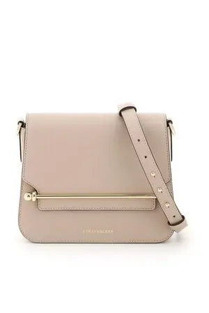 Strathberry STRATHBERRY ACE MINI BAG OS Beige Leather - Beige