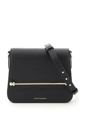 Strathberry STRATHBERRY ACE MINI BAG OS Black Leather - Black