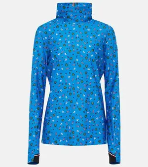 Moncler X Naj-oleari Printed Ski Top - Blue