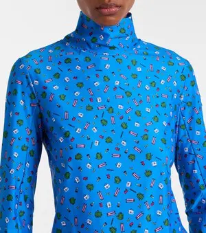 Moncler X Naj-oleari Printed Ski Top