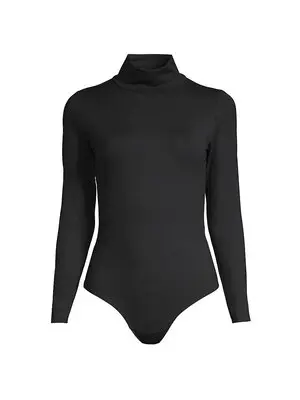 Spanx Long Sleeve Turtleneck Bodysuit - Classic Black