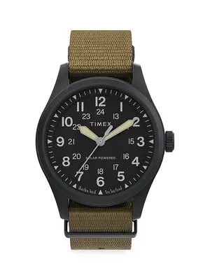 Timex® Men's Expedition North Field Post Solar Tan 36MM Watch - Tan Black - Tan Black