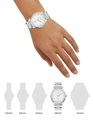 PIAGET Polo Diamond & Stainless Steel Bracelet Watch