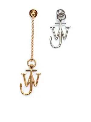 JW Anderson Asymmetric Anchor Earrings - Gold