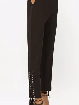 Dolce & Gabbana Lace-up Twill Trousers