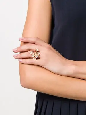 SHAUN LEANE Cherry Blossom Diamond Ring - Gold