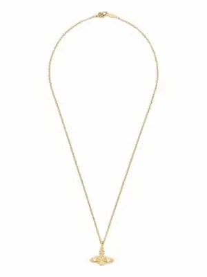 VIVIENNE WESTWOOD Logo Pendant Necklace - Gold