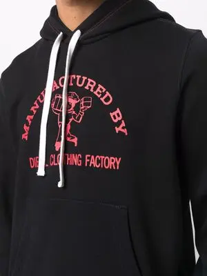 DIESEL® Cotton Graphic Print Pullover Hoodie