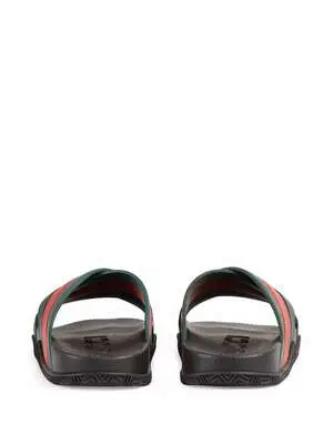 Gucci Web-detail Slides - Red