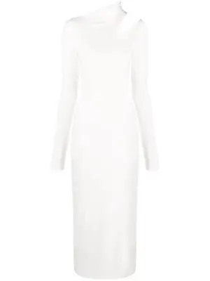 Manuri High Neck Evening Dresses