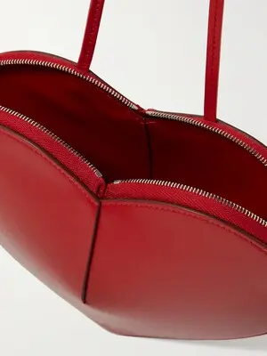 Alaïa Le Coeur Leather Shoulder Bag - Red