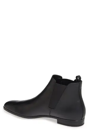 Prada Saffiano Leather Chelsea Boots
