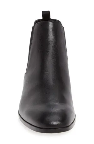 Prada Saffiano Leather Chelsea Boots